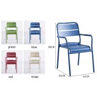 China Stackable Outdoor Garden Coffee Table and Chair Set Waterproof Metal Patio Furniture 4 Piece for sale