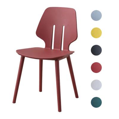 China Nordic Modern PP Plastic Hotel Dining Chair 45x45x83 cm Outdoor Leisure Garden Chair for sale