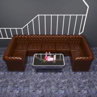 China Custom U Shaped Bench Sofa Lounge Booth Seating for Cafe Restaurant Modern 2 Seater for sale