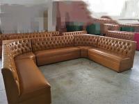 China Custom Faux Leather Booth Seating for Bar Lounge Restaurant Cafe Modern Design for sale