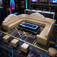 China Luxury Bar Booth Sofa Set Club Furniture KTV Lobby Seating Custom Size 1200mm for sale