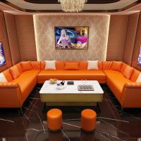 China Custom Modern PU Leather L Shape Bar Lounge Sofa for Restaurant Nightclub Booth Seating for sale
