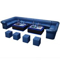 China Custom U-Shaped L-Shaped Luxury Club Sofa Set PU Leather Bar Furniture for Audio Visual Room for sale