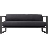 China Outdoor Aluminum Furniture Set Waterproof Sunscreen Leisure Seat Garden Sofa 3-Seat for sale
