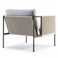 China Handmade Weaving Rope Outdoor Leisure Single Sofa Nordic Style Aluminum Frame for Hotel Villa Balcony Garden for sale