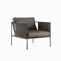 China Handmade Weaving Rope Outdoor Leisure Single Sofa Nordic Style Aluminum Frame for Hotel Villa Balcony Garden for sale