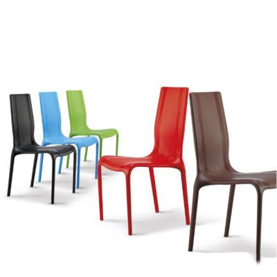 China Modern Plastic Chair for Living Room Decoration 57x44x93cm Stackable for sale