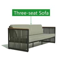China Modern Rattan Garden Sofa Chair Set Aluminum Frame PE Rattan Waterproof 1 2 3 Seat for sale