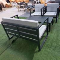 China Aluminum Frame Outdoor Patio Lounge Sectional Sofa Set with UV Resistant Fabric for Garden for sale