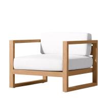 China Luxury Teak Outdoor Lounge Sofa Set Customizable Patio Furniture for Hotel Resort Garden for sale