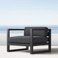 China Nordic Aluminum Outdoor Sofa Set Waterproof Sunscreen Leisure Furniture Custom Size for sale