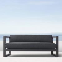 China Nordic Aluminum Outdoor Sofa Set Waterproof Sunscreen Leisure Furniture Custom Size for sale
