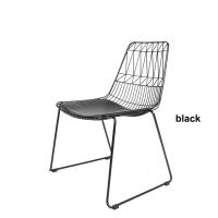 China Outdoor Metal Wire Side Dining Chair 53x46x80.5cm for Wedding Restaurant Cafe for sale