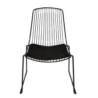 China Nordic Metal Wire Chair 60x58x83 cm Modern Restaurant Cafe Leisure Seating Gold Black White for sale