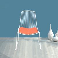 China Nordic Metal Wire Chair 60x58x83 cm Modern Restaurant Cafe Leisure Seating Gold Black White for sale