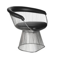 China Modern Stainless Steel Wire Dining Chair 75x60x75cm for Wedding Banquet Hotel Restaurant for sale