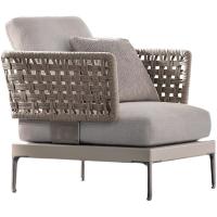 China Modern Outdoor 3 Seater PE Rattan Woven Rope Lounge Sofa Sectional for Hotel Patio Garden Balcony for sale