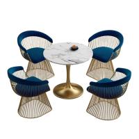 China Modern Stainless Steel Wire Dining Chair 75x60x75cm for Wedding Banquet Hotel Restaurant for sale
