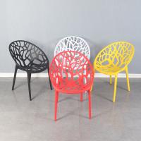 China Breathable PP Plastic Leisure Dining Chair 45x48x80cm Stackable Modern Colorful for Dining Room for sale