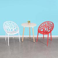 China Breathable PP Plastic Leisure Dining Chair 45x48x80cm Stackable Modern Colorful for Dining Room for sale