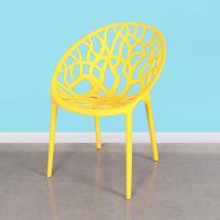 China Breathable PP Plastic Leisure Dining Chair 45x48x80cm Stackable Modern Colorful for Dining Room for sale