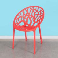 China PP Plastic Stackable Outdoor Garden Cafe Chair 45x48x80cm Durable Lightweight Modern Seating for sale