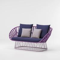 China Italian Luxury Outdoor Sofa Set Aluminum Frame Waterproof Patio Furniture for Hotel Pool for sale