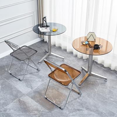 China Modern 4 Seater Glass Top Dining Table Set 120x60cm with Chairs for Restaurant Hotel for sale