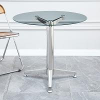 China Modern 4 Seater Glass Top Dining Table Set 120x60cm with Chairs for Restaurant Hotel for sale