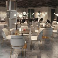 China Modern Light Luxury Restaurant Sofa Booth Dining Table and Chair Set JL-4366 for sale
