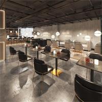 China Modern Light Luxury Restaurant Sofa Booth Dining Table and Chair Set JL-4366 for sale