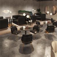 China Modern Light Luxury Restaurant Sofa Booth Dining Table and Chair Set JL-4366 for sale