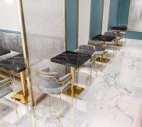 China Velvet Modern Hookah Lounge Booth Sofa Set with Dining Table Chairs for Restaurant Pub for sale