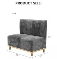 China Velvet Modern Hookah Lounge Booth Sofa Set with Dining Table Chairs for Restaurant Pub for sale