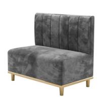 China Velvet Hookah Lounge Booth Sofa Set with Dining Table for Commercial Restaurant Pub Coffee Shop for sale