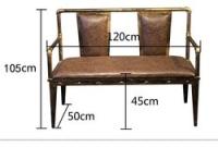 China Customized Retro Industrial Wooden Cafe Restaurant Table and Metal Leather Chair Set JL-4325 for sale