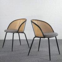 China Outdoor Garden Rattan Dining Chair and Table Set for Restaurant Cafe Use for sale
