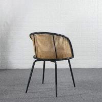 China Outdoor Garden Rattan Dining Chair and Table Set for Restaurant Cafe Use for sale