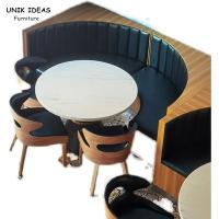 China Commercial Restaurant Booth Seating Set with Table Customizable Fabric Leather 2 Seater for sale