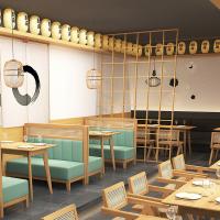 China Modern Restaurant Booth Seating Cafe Shop Dining Sets Solid Wood Rattan Sofa Chairs for sale