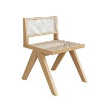 China Modern Restaurant Booth Seating Cafe Shop Dining Sets Solid Wood Rattan Sofa Chairs for sale