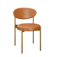 China Modern Metal Single Chair and Bench Sofa Set with PU Leather for Restaurant Dining Room for sale