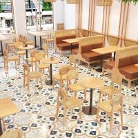 China Custom Woven Rattan Chair and Sofa Plywood Table Restaurant Cafe Set Modern for sale