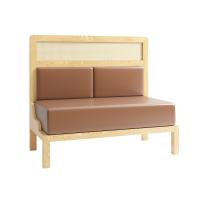 China Custom Woven Rattan Chair and Sofa Plywood Table Restaurant Cafe Set Modern for sale