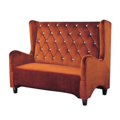 China Commercial Sectional Bar Sofa with Crystal 150cm PU Leather Home Bar Furniture for sale