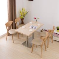 China Restaurant Fast Food Fabric Chair and Table Set 120x45x105cm for Commercial Dining for sale