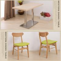 China Restaurant Fast Food Fabric Chair and Table Set 120x45x105cm for Commercial Dining for sale