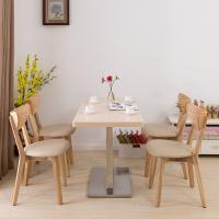 China Restaurant Fast Food Fabric Chair and Table Set 120x45x105cm for Commercial Dining for sale