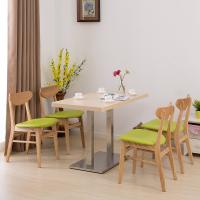 China Restaurant Fast Food Fabric Chair and Table Set 120x45x105cm for Commercial Dining for sale