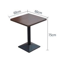 China Wooden Restaurant Table and Metal Chair Set Modern 120x60cm Faux Leather for sale
